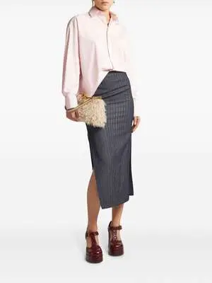 Etro Piped-trim Cotton-poplin Shirt