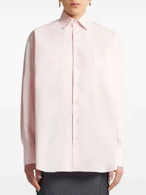 Etro Piped-trim Cotton-poplin Shirt