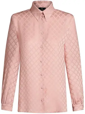 Etro Patterned Silk-jacquard Shirt
