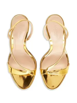 SCAROSSO 85mm Paula Strappy Sandals - Gold