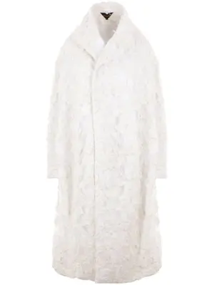 Comme Des Garçons Distressed Lace Long Coat