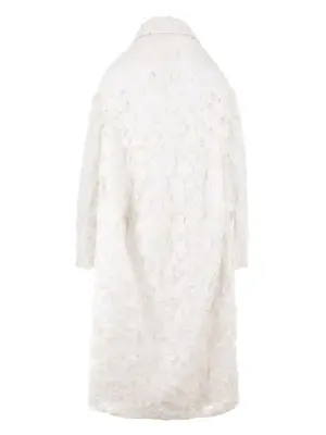 Comme Des Garçons Distressed Lace Long Coat