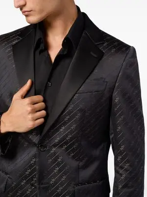 BILLIONAIRE Jacquard Long-sleeve Blazer