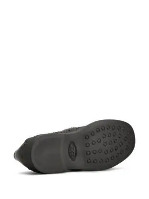 TOD'S Fringe-detail Leather Loafers - Black