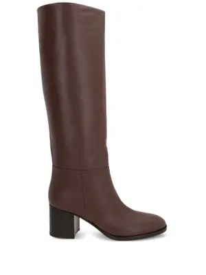 GIANVITO ROSSI Santiago 85mm Leather Boots - Brown