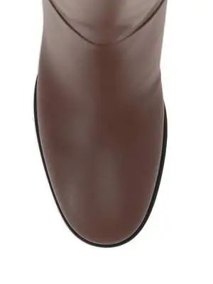 GIANVITO ROSSI Santiago 85mm Leather Boots - Brown