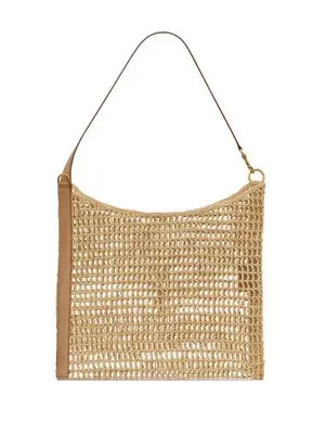 Saint Laurent Raffia Crochet Tote Bag