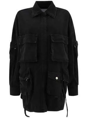 Attico Fern Denim Jacket - Black