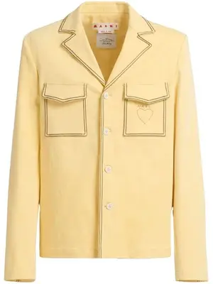 Marni Notched Lapels Blazer - Yellow