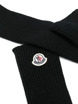 Moncler Logo-patch Ribbed Gloves