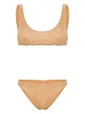 Oseree Lumière Sporty Lurex Bikini - Gold