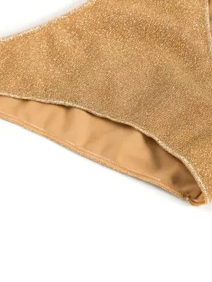 Oseree Lumière Sporty Lurex Bikini - Gold