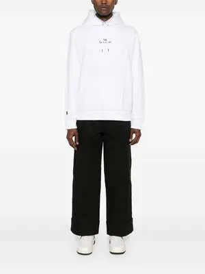 Polo Ralph Lauren Embroidered Logo Cotton Blend Hoodie - White