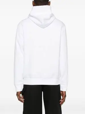 Polo Ralph Lauren Embroidered Logo Cotton Blend Hoodie - White