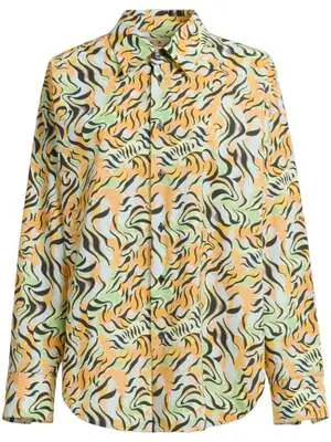 Marni Abstract-print Long-sleeve Shirt