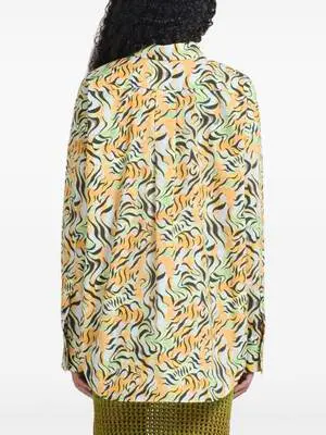 Marni Abstract-print Long-sleeve Shirt