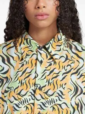 Marni Abstract-print Long-sleeve Shirt