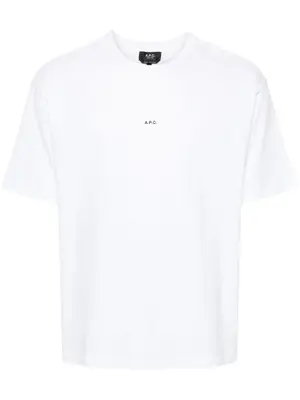 A.p.c. Logo-print Cotton T-shirt - White