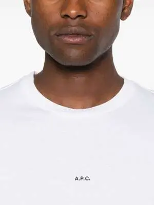 A.p.c. Logo-print Cotton T-shirt - White