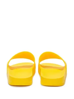 Palm Angels Logo-embossed Slides - Yellow