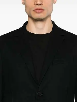 Harris Wharf London Notched-lapel Single-breasted Blazer - Black