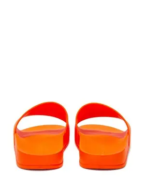 Palm Angels Logo-embossed Slides - Orange