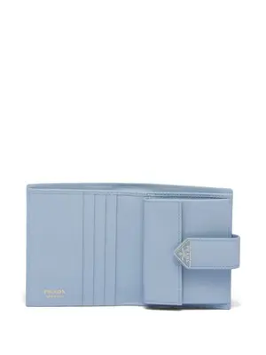 Prada Small Logo-plaque Leather Wallet