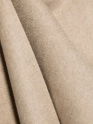 Max Mara Embroidered-logo Cashmere Scarf - Neutrals