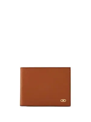 FERRAGAMO Gancini Leather Wallet - Brown