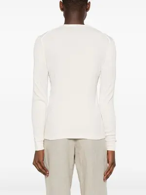 TOM FORD Fine-ribbed Henley Top