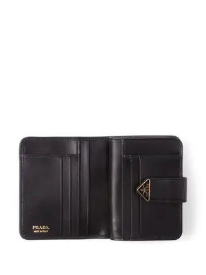 Prada Triangle-logo Leather Bi-fold Wallet