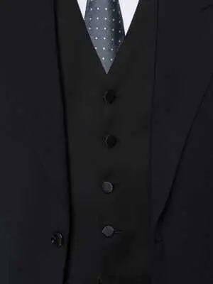 Tagliatore V-neck Paneled Waistcoat - Blue