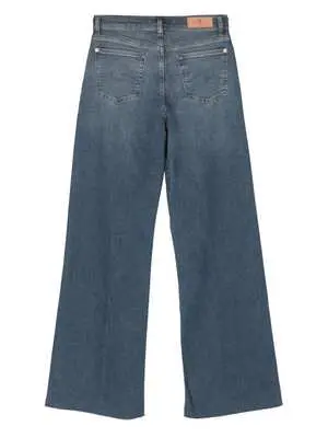 7 For All Mankind Lotta High-rise Wide-leg Jeans