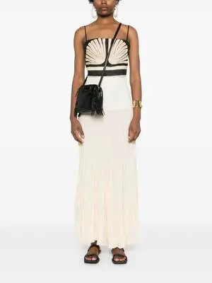 Maje Fringed Mini Bag - Black