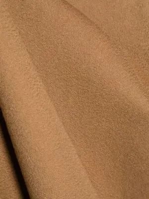 Max Mara Embroidered-logo Cashmere Scarf - Brown