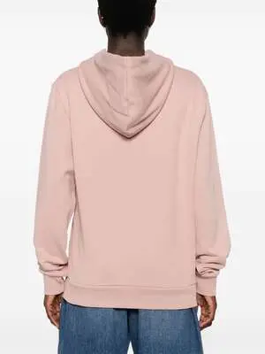 A.p.c. Flocked-logo Cotton Hoodie