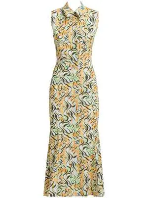 Marni Floral-print Midi Shirt Dress