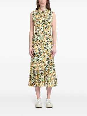 Marni Floral-print Midi Shirt Dress