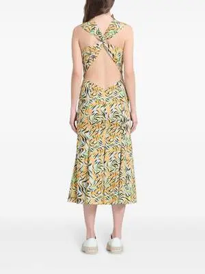 Marni Floral-print Midi Shirt Dress