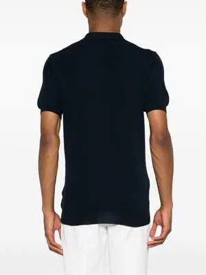 Kiton Fine-knit Cotton Polo Shirt - Blue