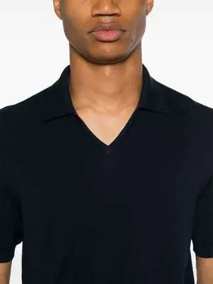 Kiton Fine-knit Cotton Polo Shirt - Blue