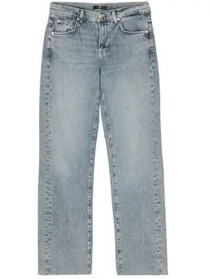 7 For All Mankind Tess High-rise Straight-leg Jeans