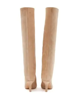 MAISON MARGIELA Anatomic Slip-on Suede Boots - Neutrals