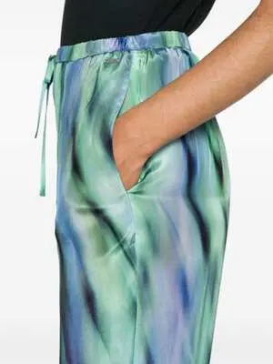Armani Exchange Abstract-print Lightweight Straight Trousers