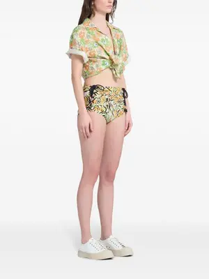 Marni Graphic-print Poplin Mini Shorts