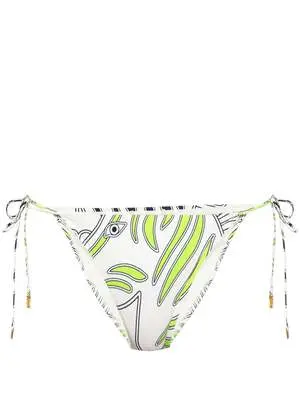 Tory Burch Graphic-print Bikini Bottom - White