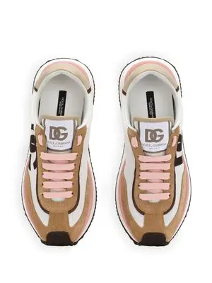 Dolce & Gabbana Mixed-material Sneakers - White