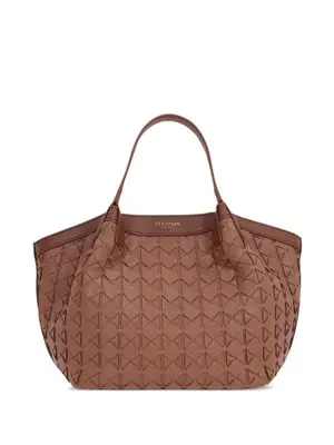 SERAPIAN Mosaico Mini Tote Bag - Brown