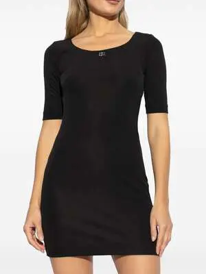 Dsquared2 Logo-plaque Mini Dress - Black