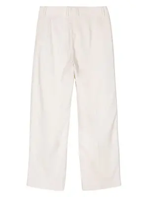 TOTEME High-waist Palazzo Corduroy Trousers - Neutrals